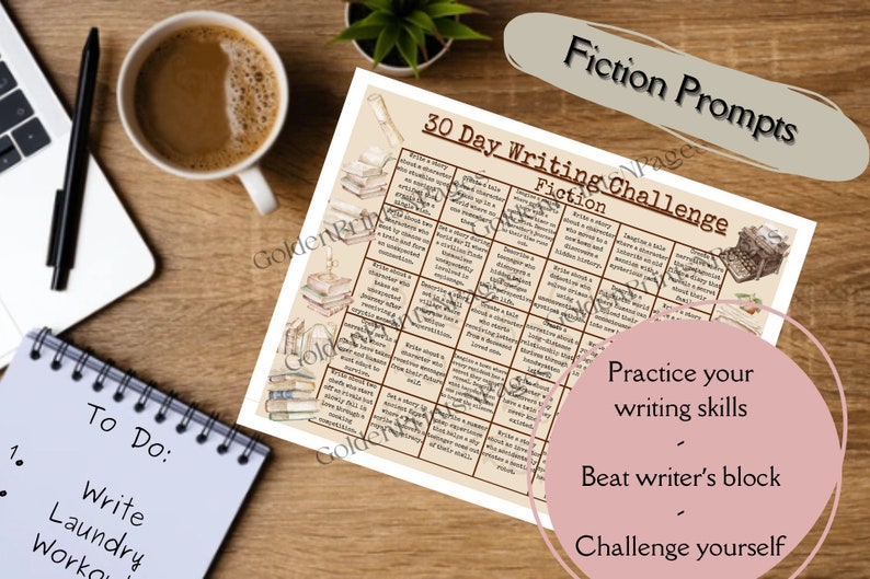 30-day Fiction Writing Challenge 1/daily Prompts/writer's Block ...