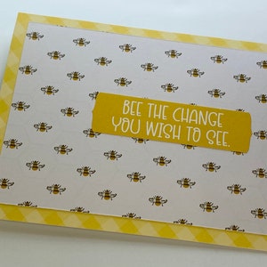 Bee Cards 10 Handmade Bee Greeting Cards Blank Motivational Cards - Etsy