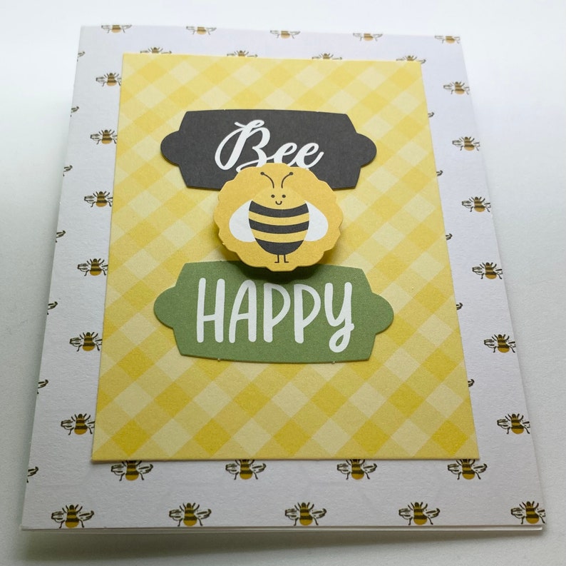 Bee Cards 10 Handmade Bee Greeting Cards Blank Motivational Cards - Etsy