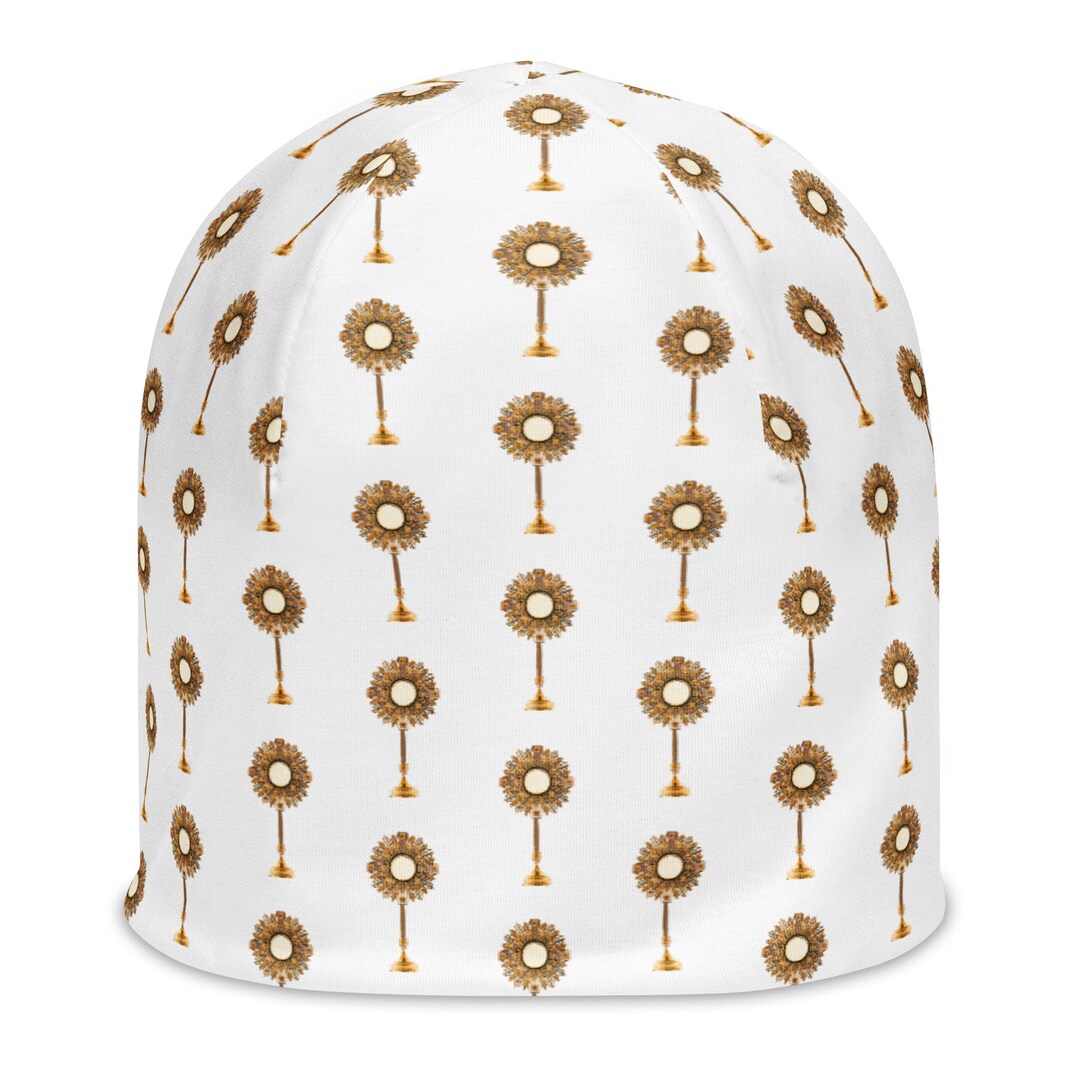 Eucharist Monstrance Drawing Catholic Regular-fit Beanie - Etsy