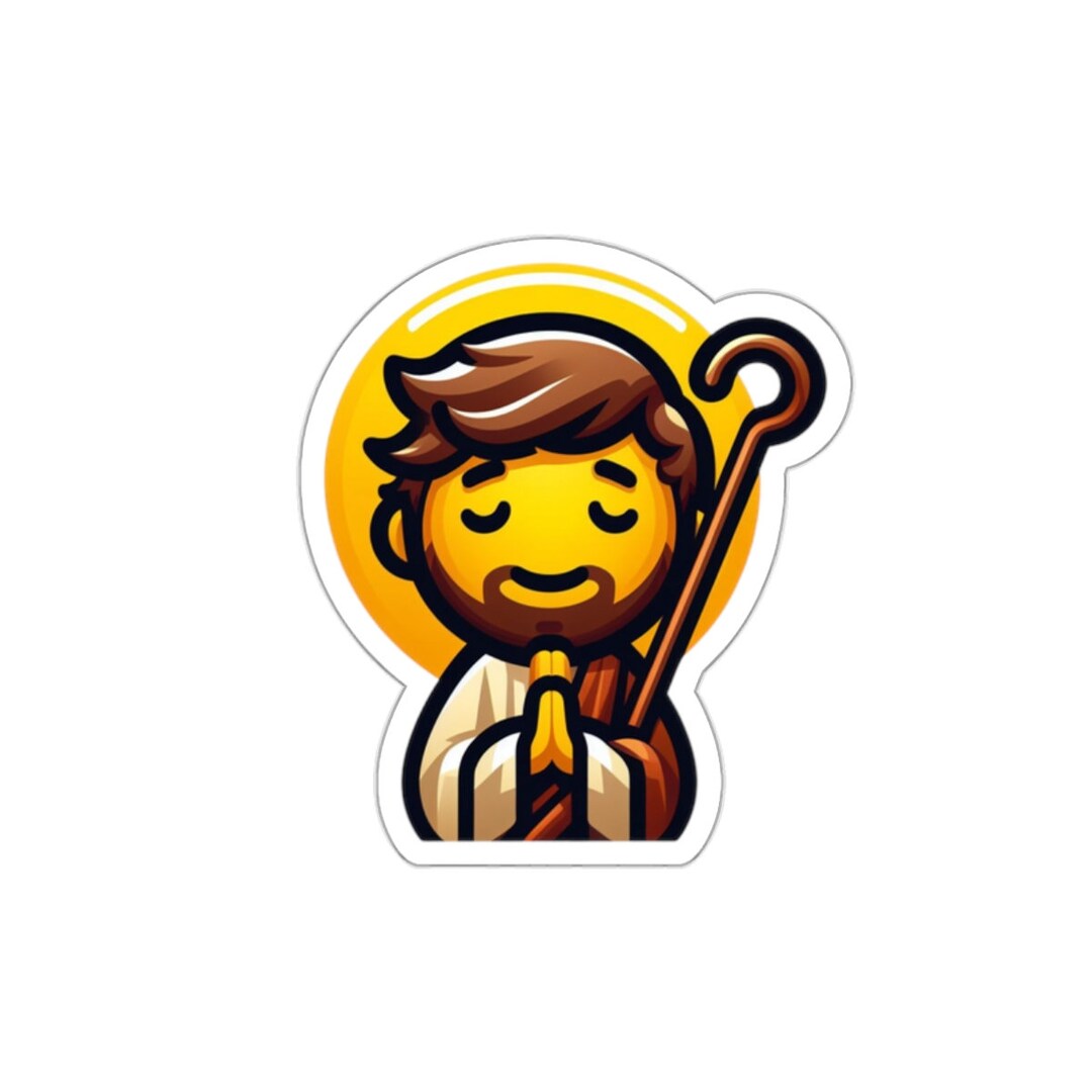 Saint Joseph Emoji Outdoor/indoor Die-cut Stickers - Etsy