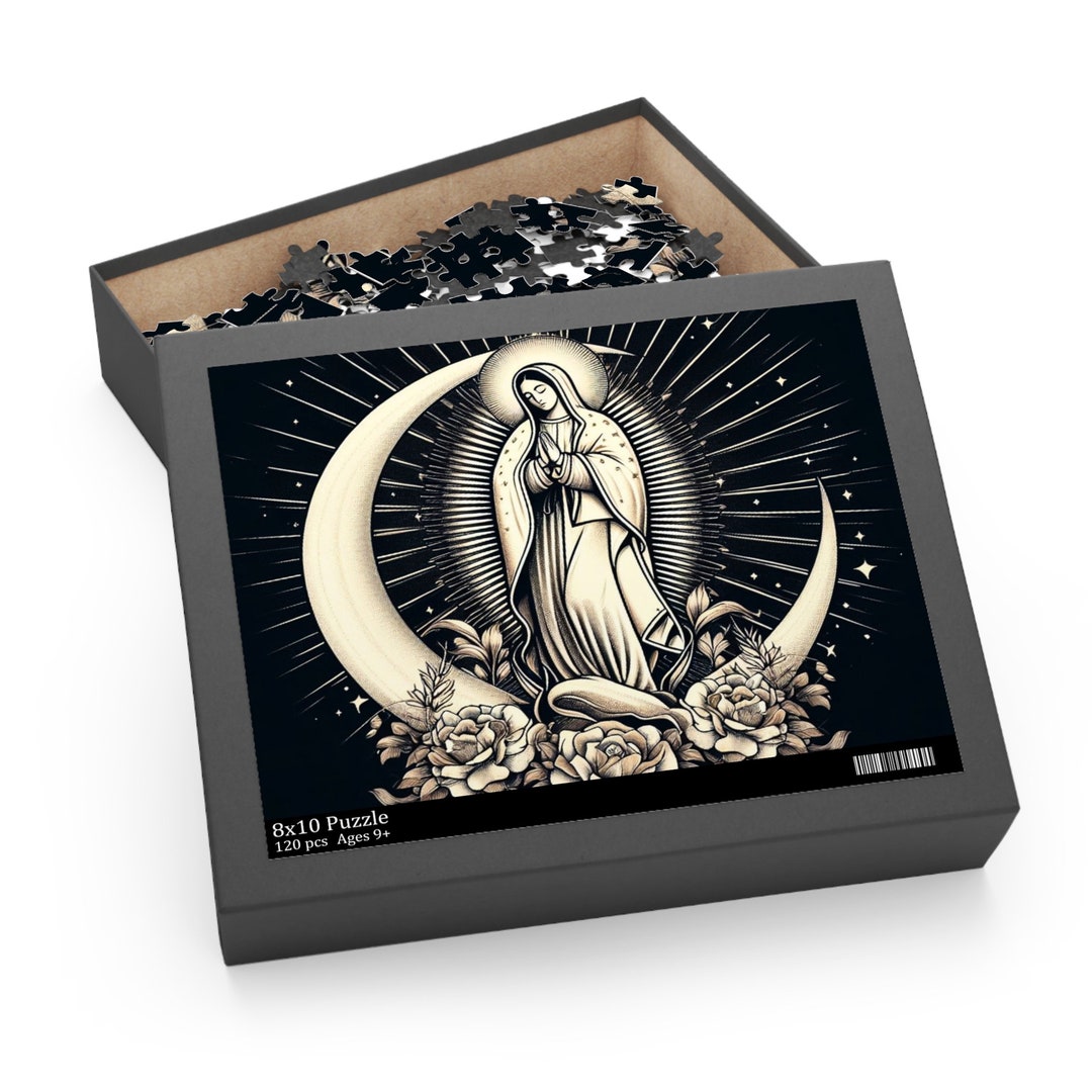 Our Lady With the Moon Under Her Feet Puzzle 120 252 - Etsy