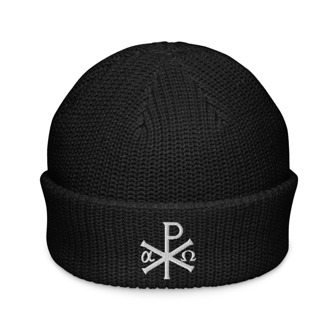 Fisherman Beanie Chi Ro Catholic Khristos Christ - Etsy