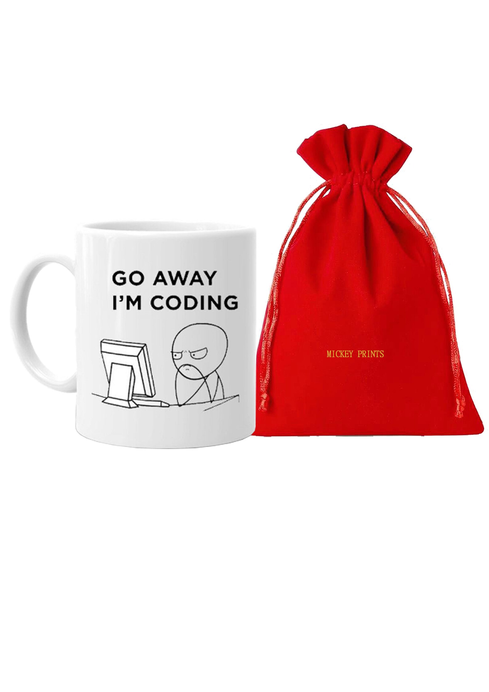 Go Away Im Coding Mug Funny Programming Coffee Mug T Etsy