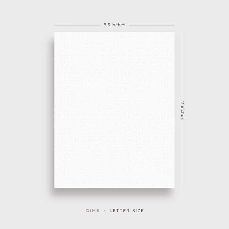 Printable Dot Paper PDF letter 5mm Dot Grid - Etsy