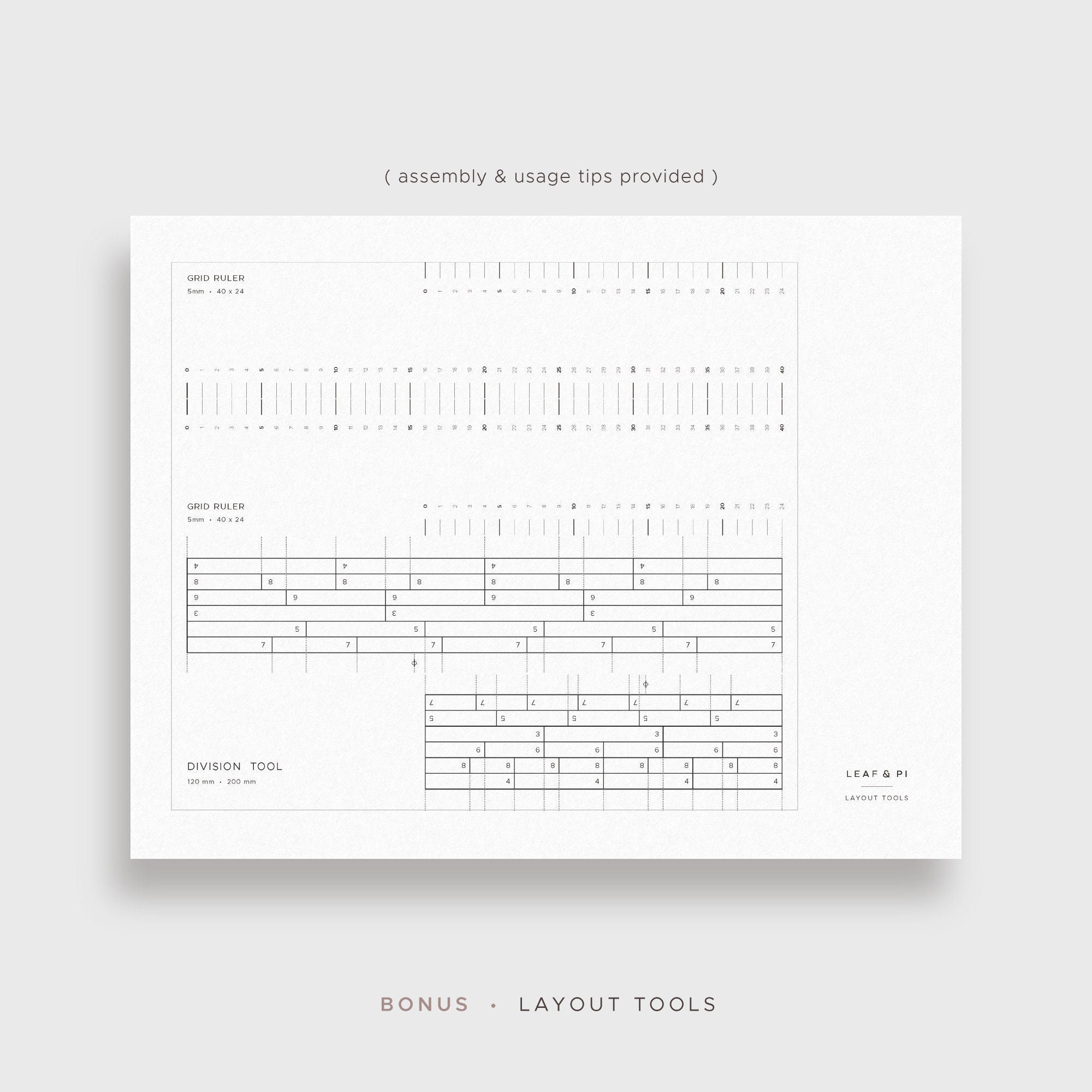 Printable Grid Paper PDF half-letter Inserts 5mm Grid - Etsy