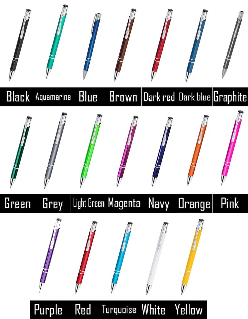 Personalised Pen Engraved Ballpoint Pen Promotional Pens - Etsy UK