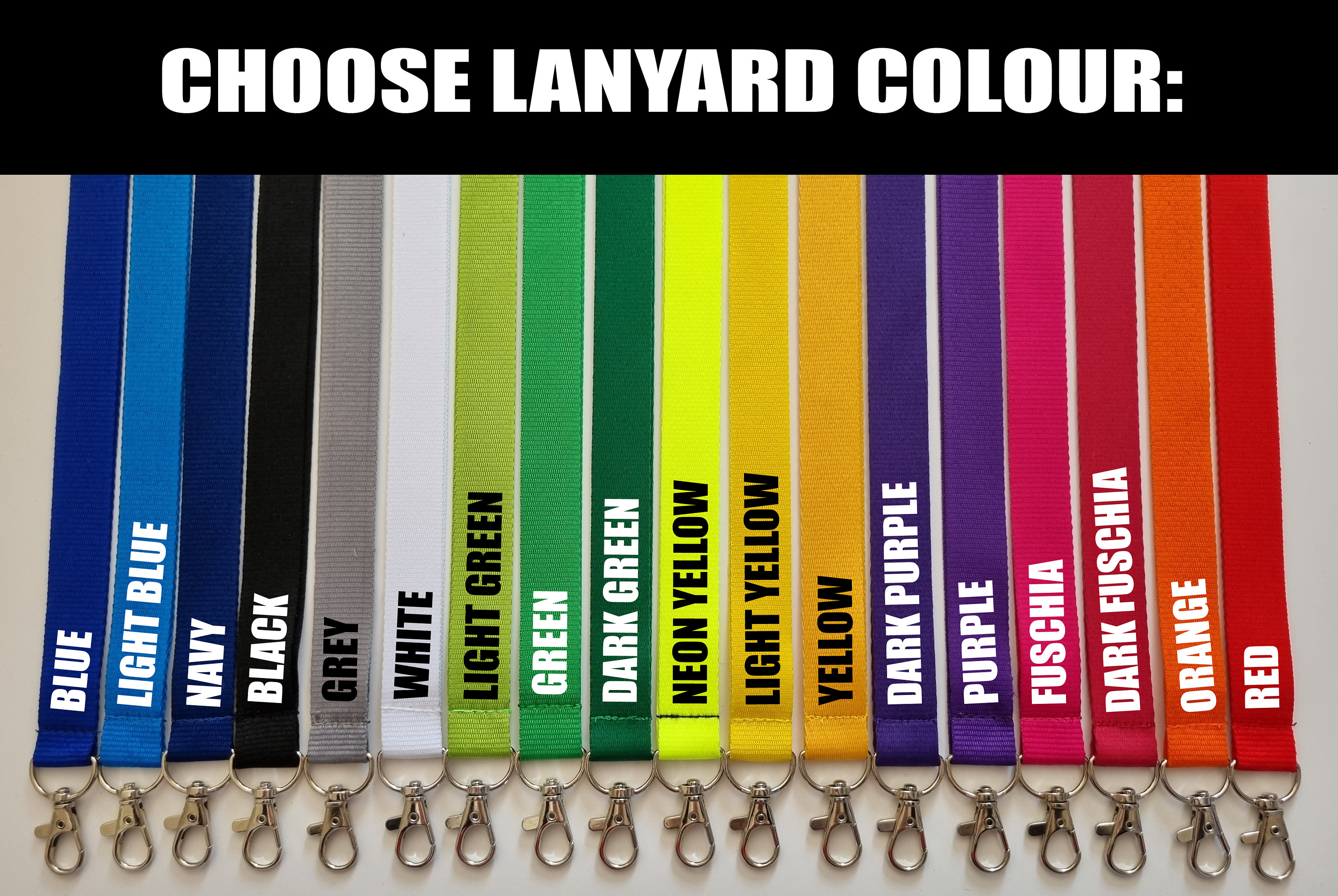 Printed Lanyards Personalised Custom Any Text Colour Lanyard - Etsy UK