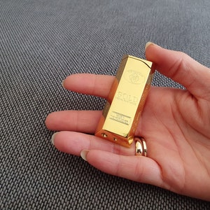 Gold Bar Personalised LIGHTER - ADD Your Text - Birthday Wedding ...