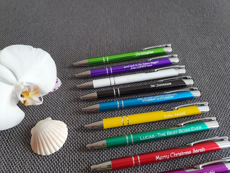 Personalised Pen Engraved Ballpoint Pen Promotional Pens - Etsy UK