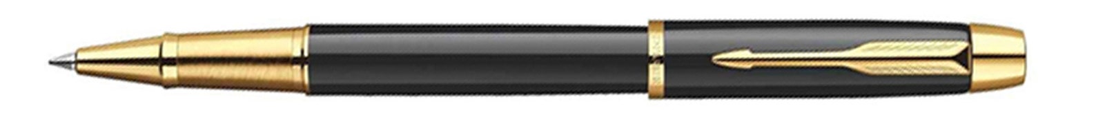 Personalised Parker IM Black With Gold Trim Rollerball | Etsy