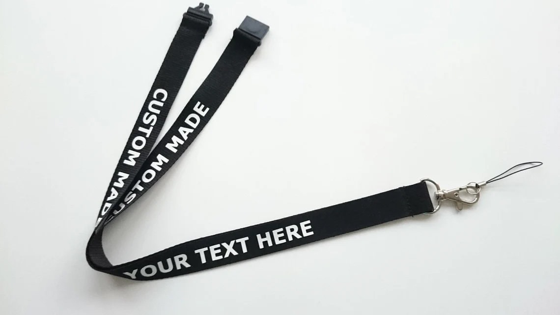 Personalised Lanyard Custom Made Any Text Colour Printed - Etsy UK