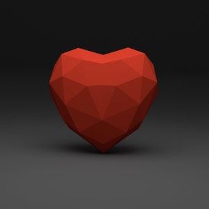 Papercraft Heart, Corazon Papercraft, Papercraft, Papercraft 3d, PDF ...