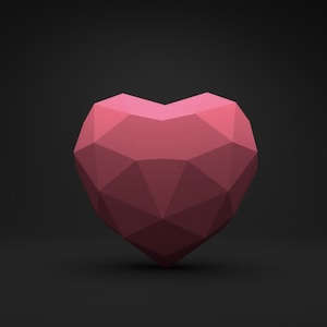 Papercraft Heart, Corazon Papercraft, Papercraft, Papercraft 3d, PDF ...