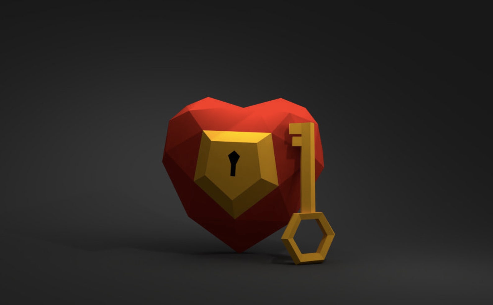 Heart Papercraft Papercraft Papercraft 3d PDF DIY Gift - Etsy Australia