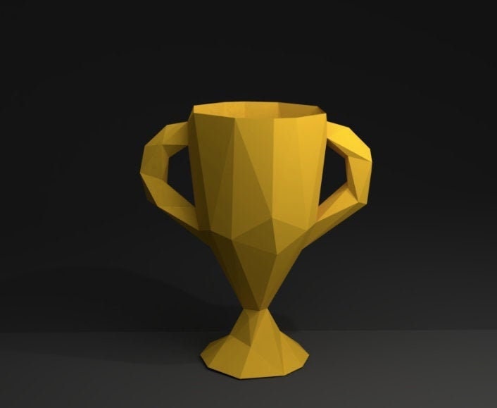 Trophy Cup Papercraft Trophy Low Poly Papercraft 3d PDF - Etsy Australia