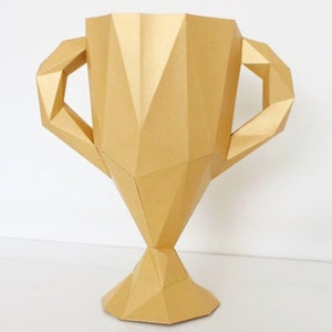 Trophy Cup Papercraft Trophy Low Poly Papercraft 3d PDF - Etsy Australia
