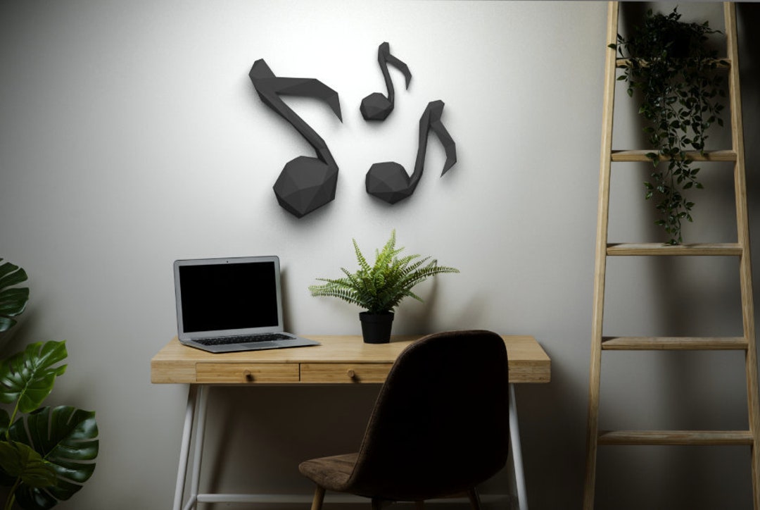Papercraft Music Notes Papercraft Papercraft 3d PDF DIY - Etsy UK