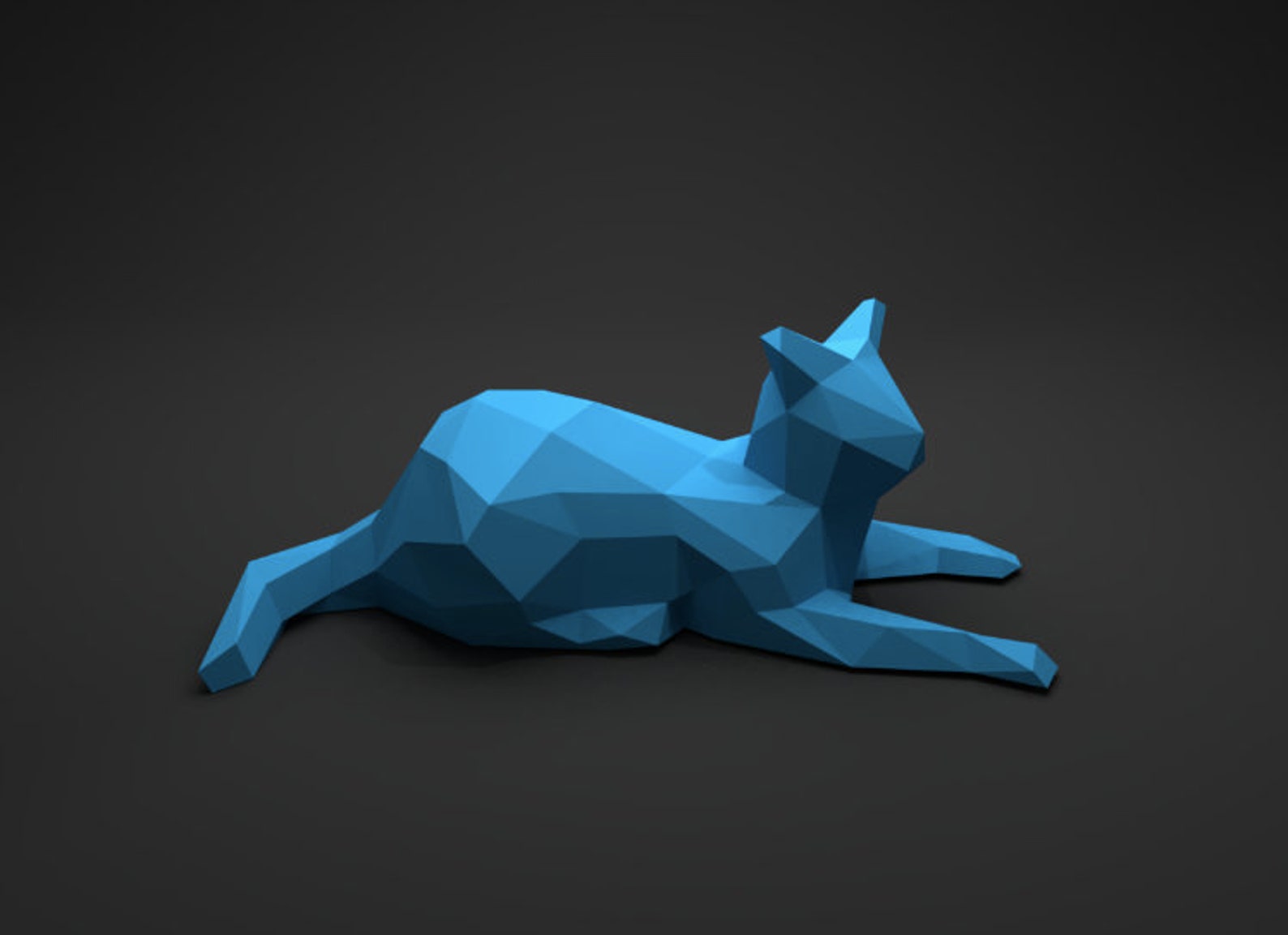 Cat Papercraft Cat Low Poly Papercraft Papercraft 3d PDF - Etsy Australia