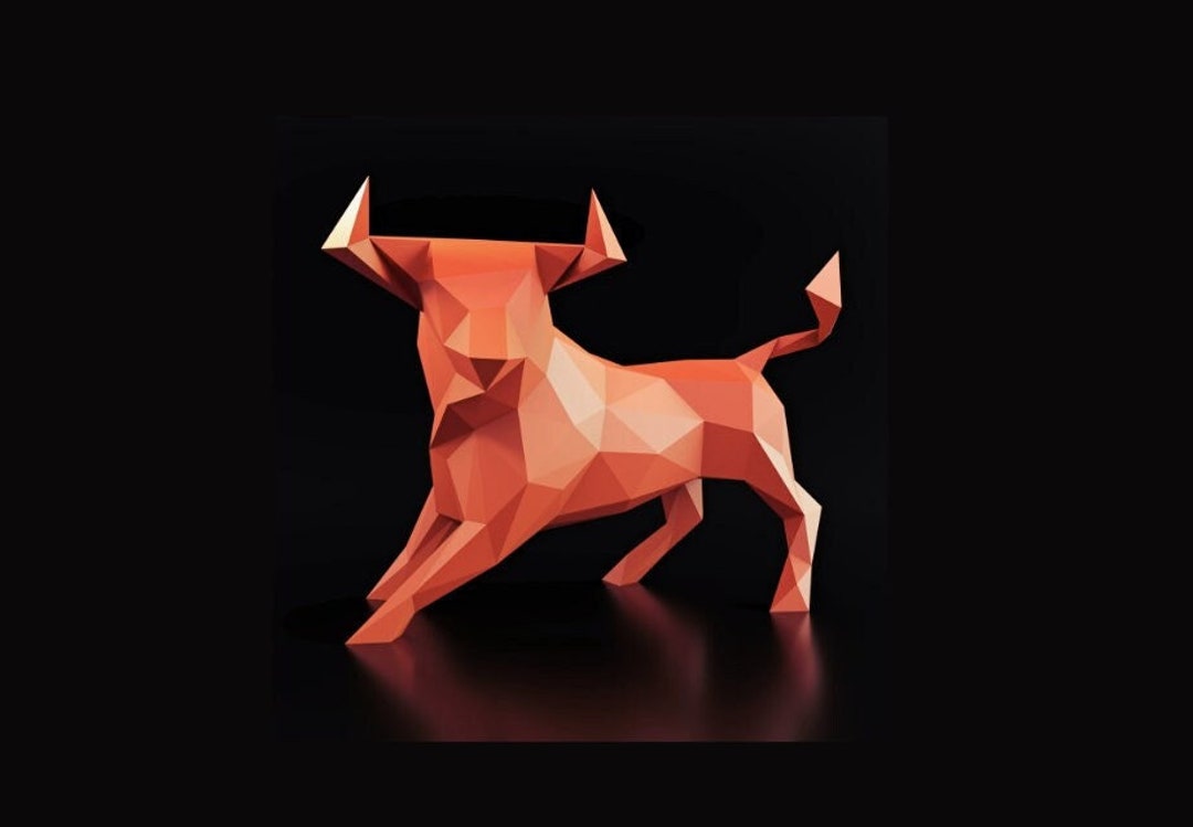 Papercraft Bull Bull Low Poly Papercraft Papercraft 3d - Etsy UK