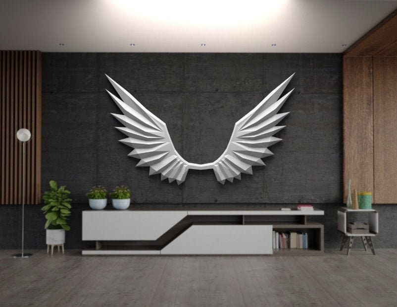 Wings Papercraft Wings Low Poly Papercraft Papercraft 3d | Etsy UK