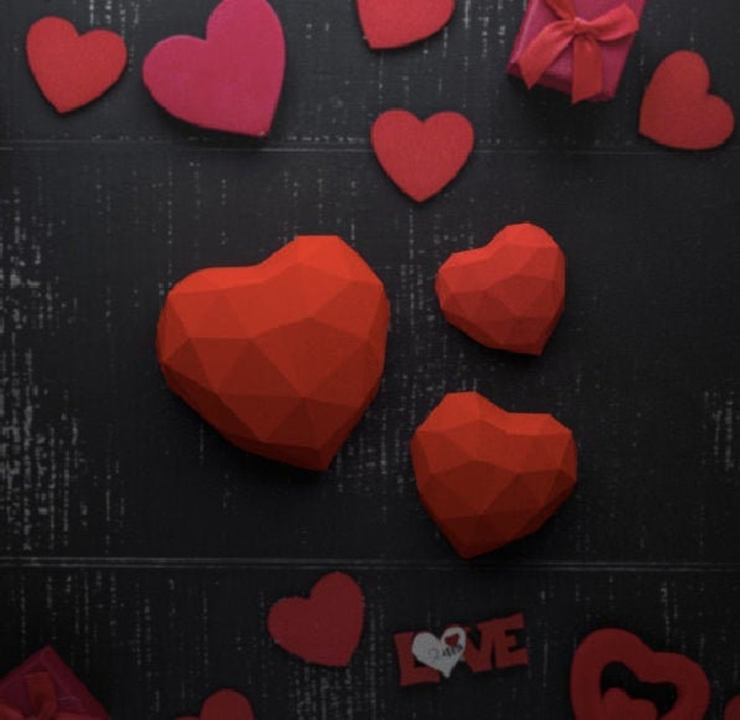 Papercraft Heart Corazon Papercraft Papercraft Papercraft - Etsy Canada