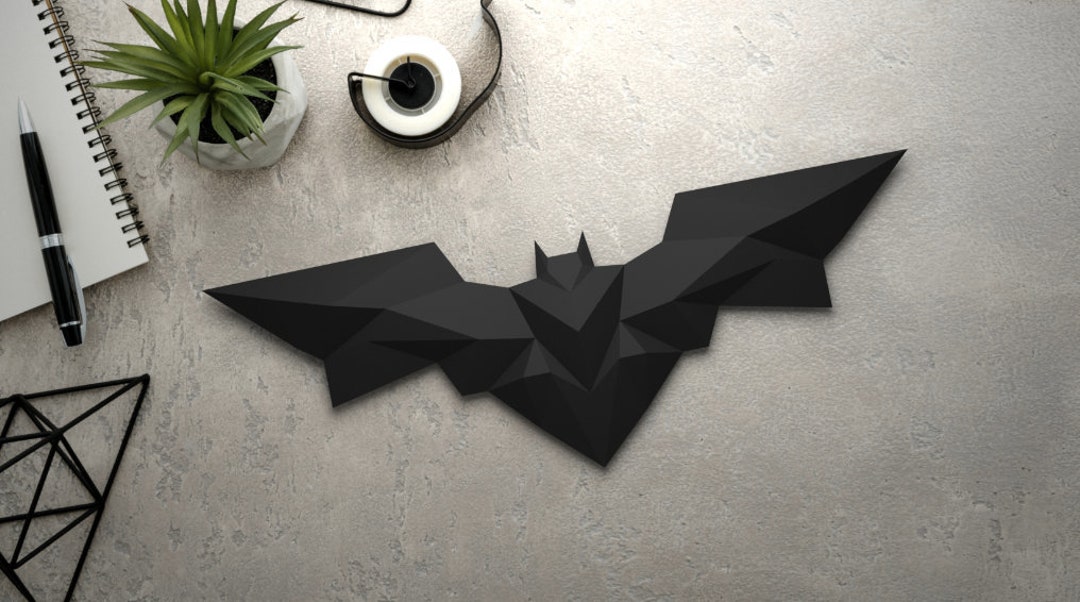 Bat Papercraft Bat Low Poly Papercraft Papercraft 3d PDF - Etsy UK