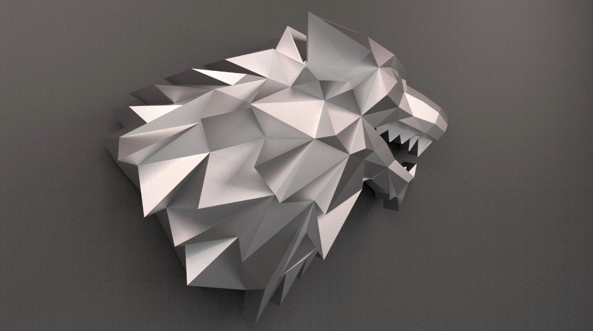 Wolf Papercraft wolf low poly papercraft papercraft 3d - Etsy México