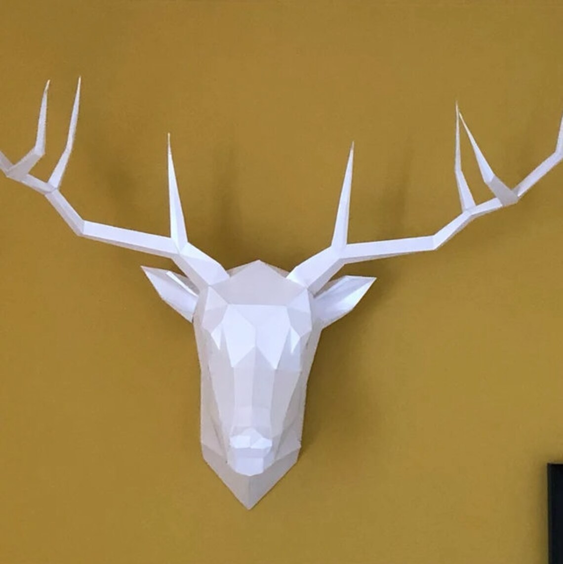 Deer Head Papercraft Deer Low Poly Papercraft Papercraft - Etsy Australia