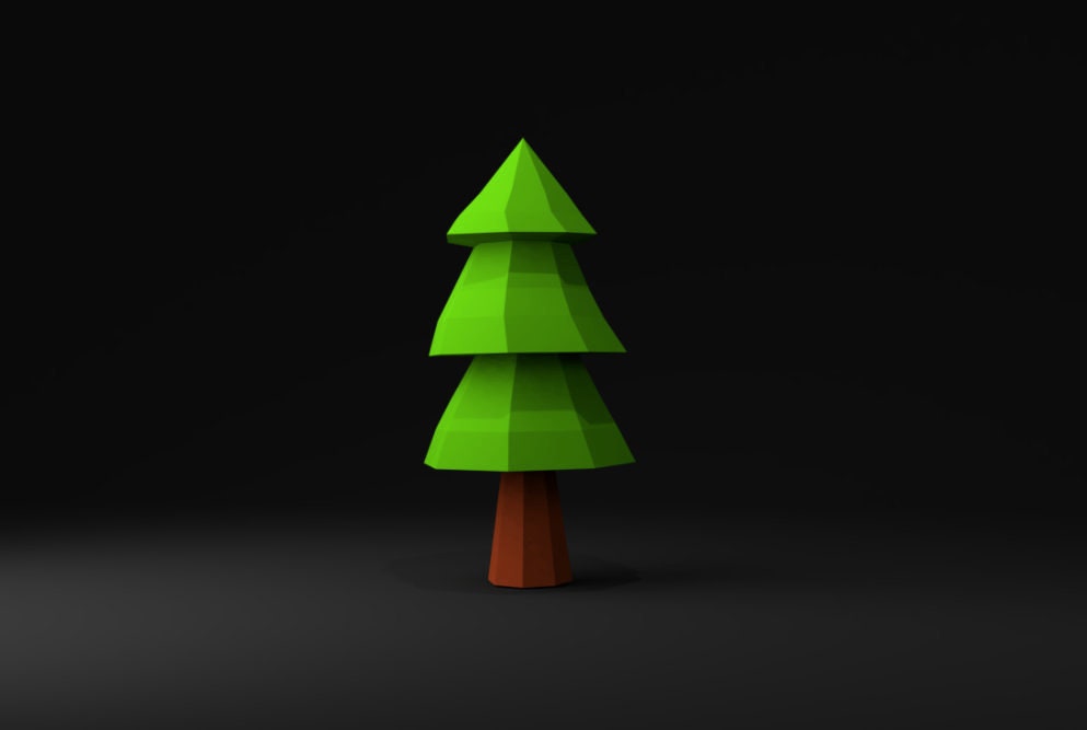 Christmas Tree Papercraft Low Poly Papercraft Papercraft - Etsy Australia