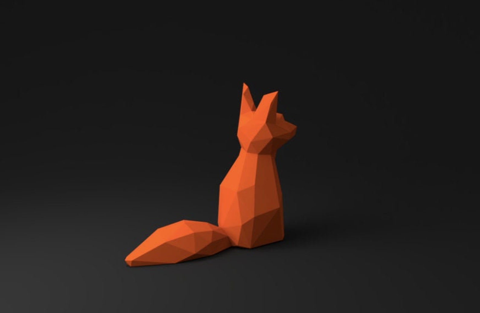 Fox Papercraft fox low poly papercraft papercraft 3d PDF | Etsy