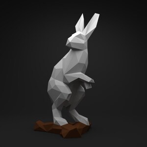 Bunny Papercraft Bunny Low Poly Papercraft Papercraft 3d - Etsy