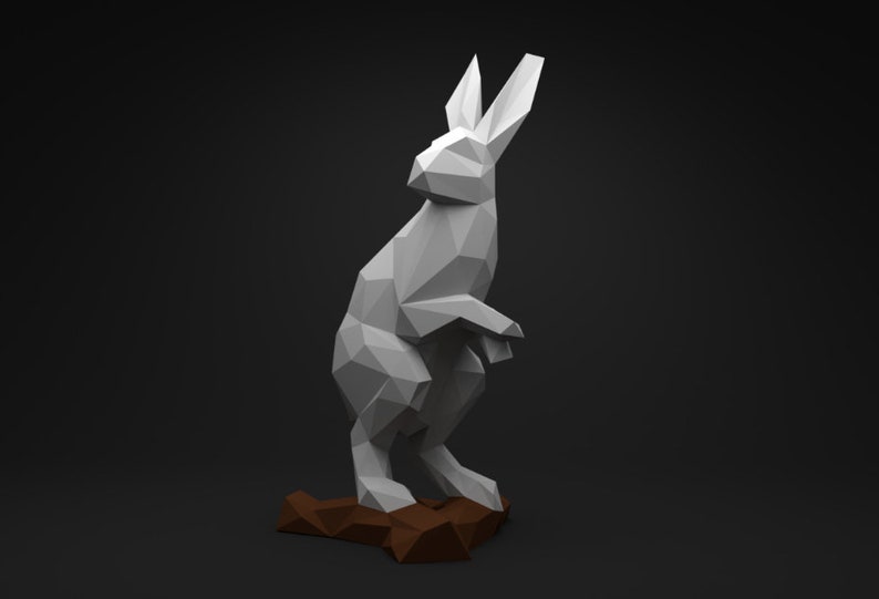 Bunny Papercraft Bunny Low Poly Papercraft Papercraft 3d - Etsy