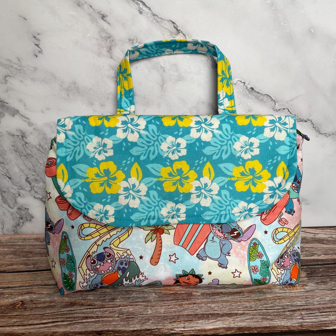 Handmade Disney Inspired Lilo and Stitch Make-up Beauty Travel Bag ...