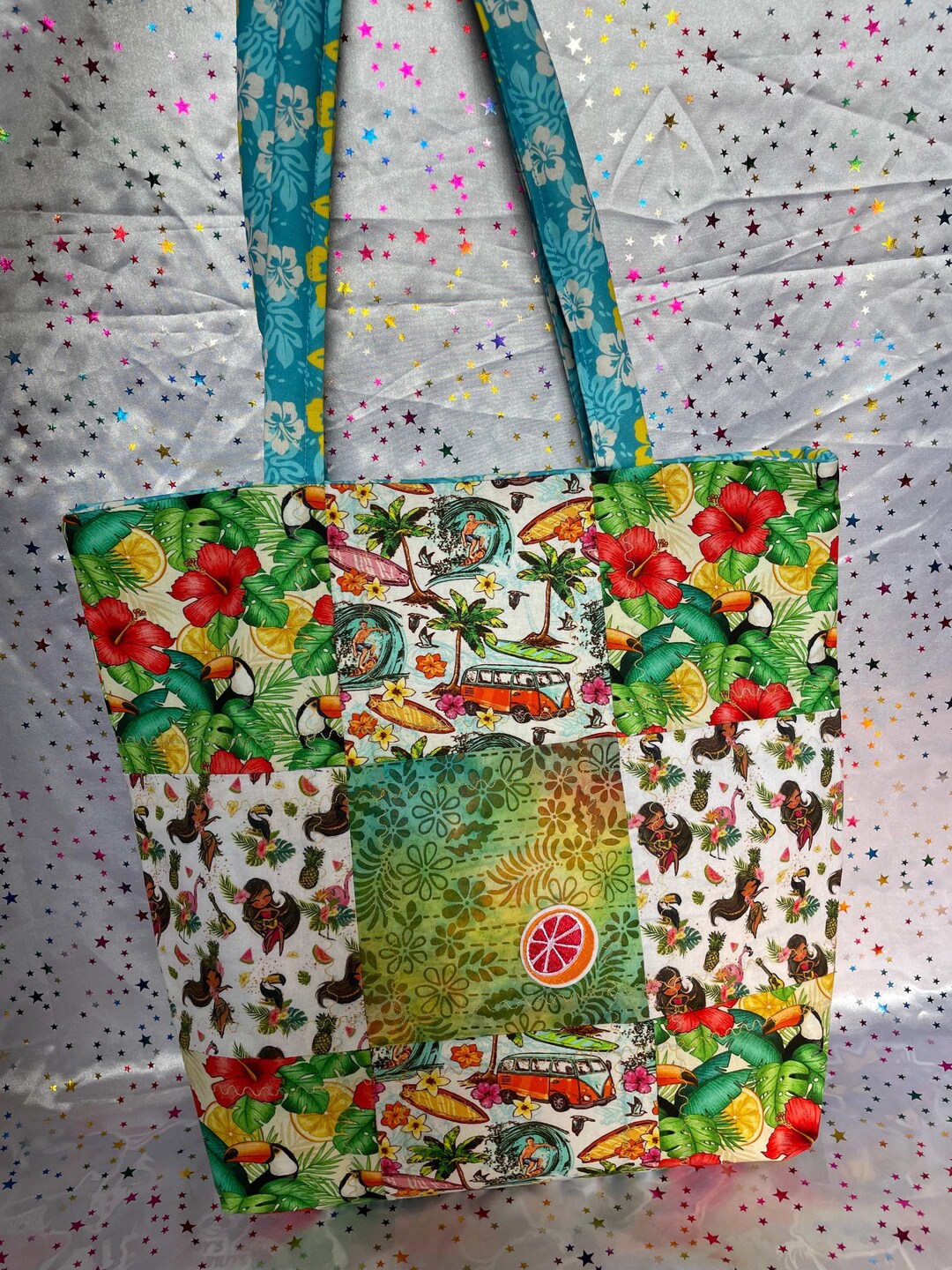 Handmade Tropical Beach Theme Tote Bag Beach Bag Summer Gift - Etsy