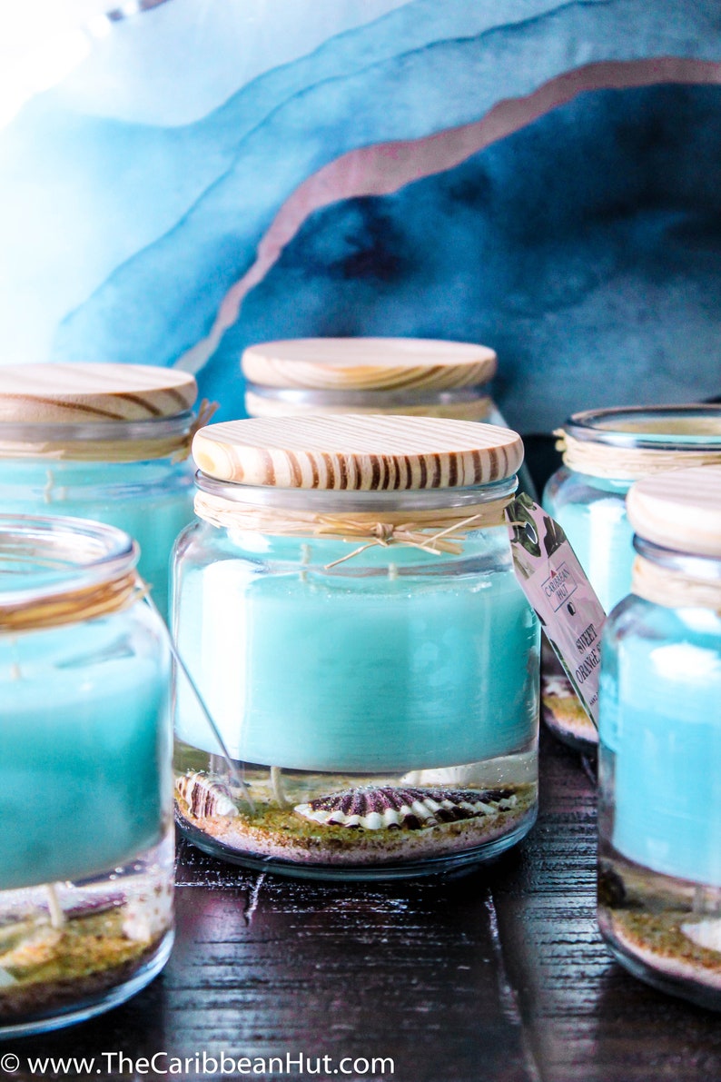 Ocean candle for beach decor Beach candle for coastal decor | Etsy