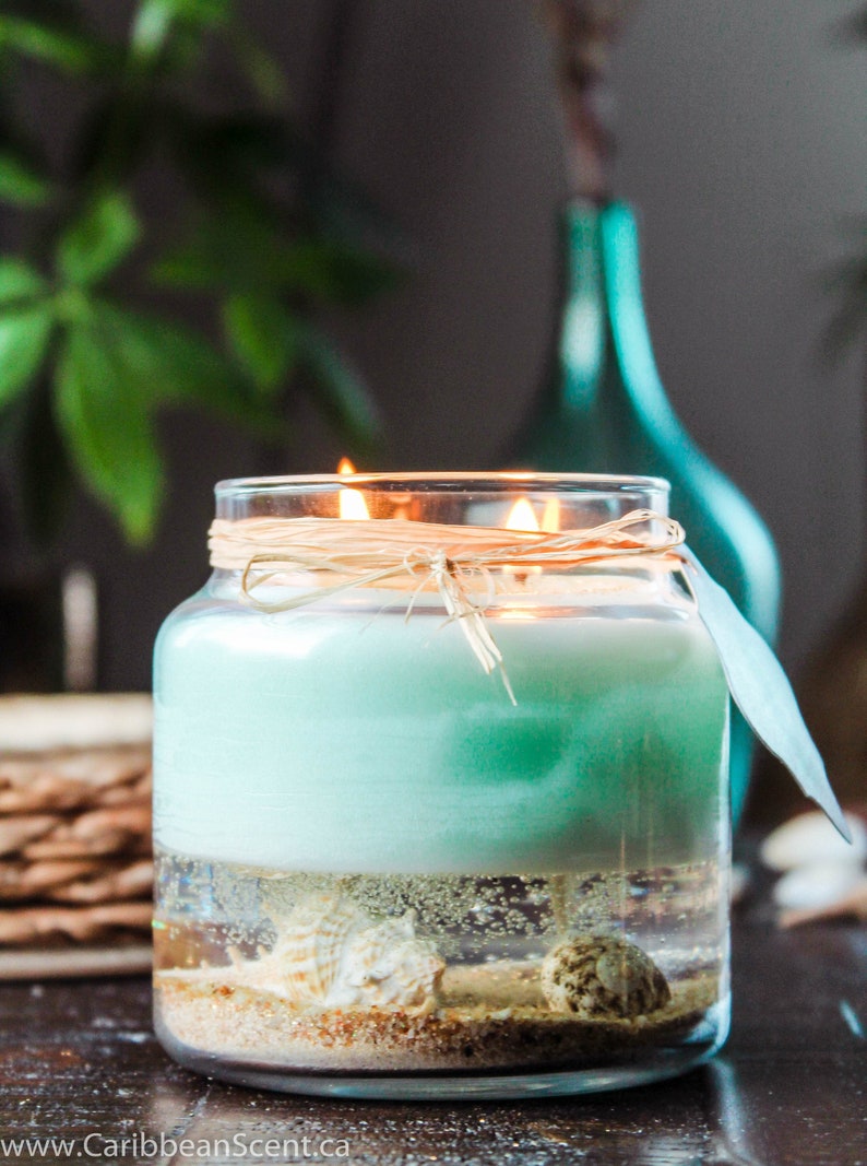 Ocean candle for beach decor Beach candle for coastal decor | Etsy