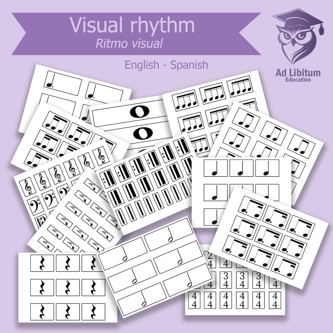 Visual Rhythm PDF Rhythmic Figures and Silences Educational Material ...