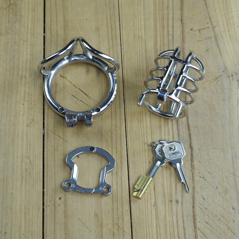 Elegant Slave Chastity Devices with Anti-off Ring Stainless | Etsy