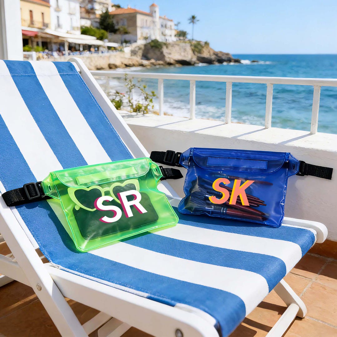 Personalized Monogrammed Pool Bag,shadow Monogram Pool Bag,bridesmaid ...