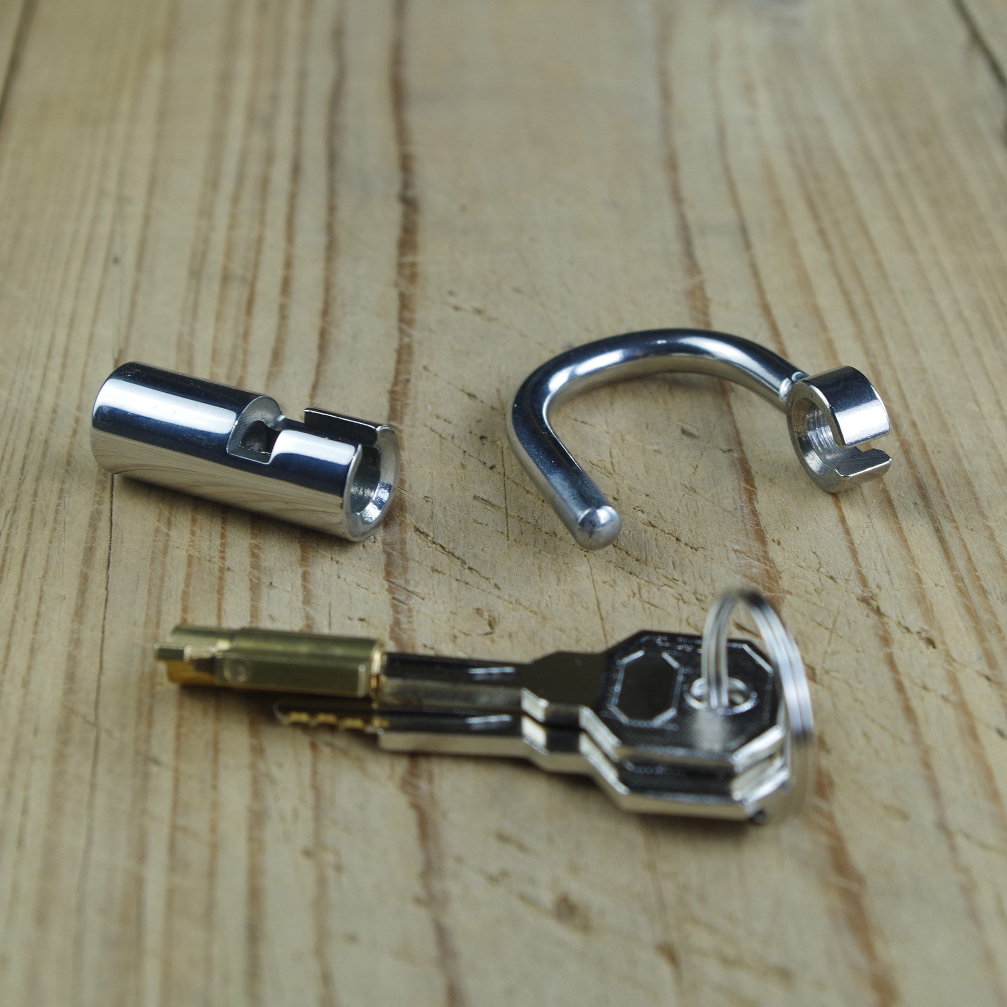 Steel Pa Lock Chastity Device Prince Albert Piercing Male Etsy Uk