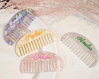 Personalized Acetate Comb Engraving | Wedding Gift | Bachelorette ...