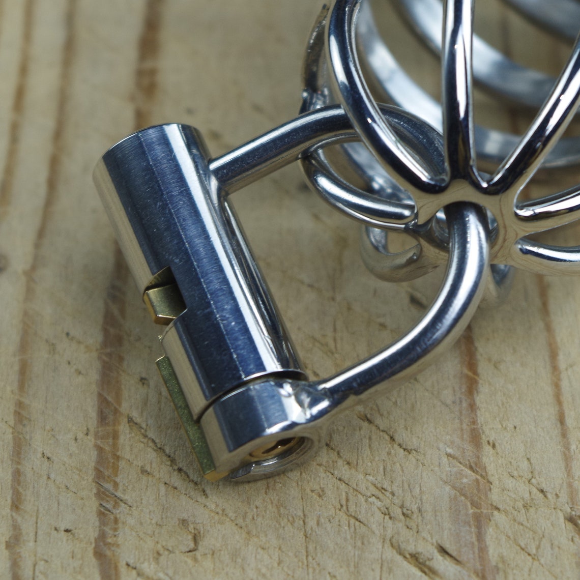 Steel PA Lock Chastity Device Prince Albert Piercing Men Peins | Etsy