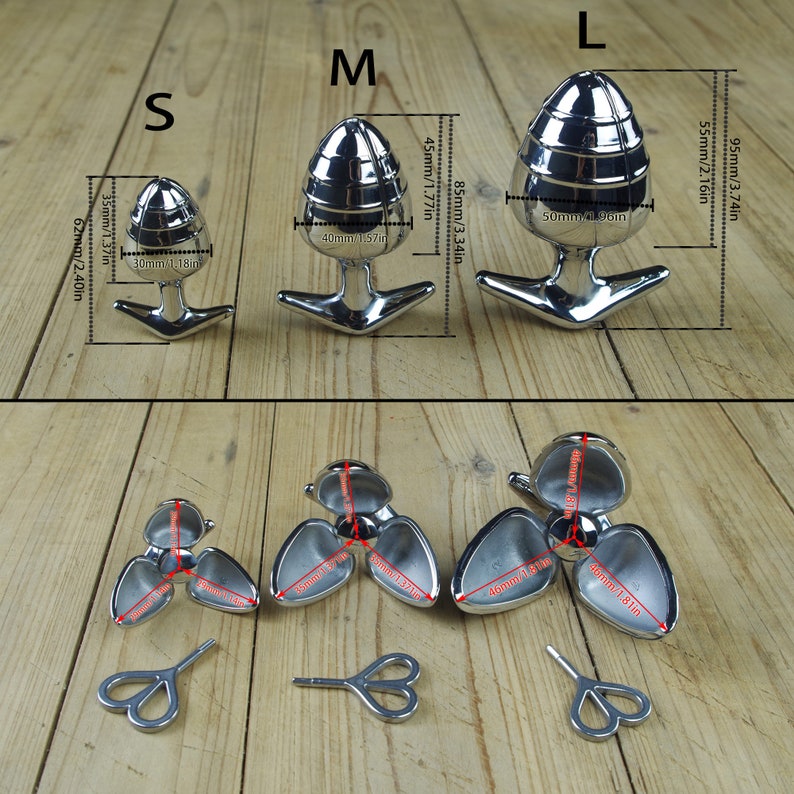 Stainless Steel Anal Dilator Locking Butt Plug Solid Petals - Etsy