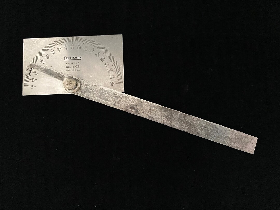 CRAFTSMAN USA Model 4029 Stainless Steel Protractor - Etsy