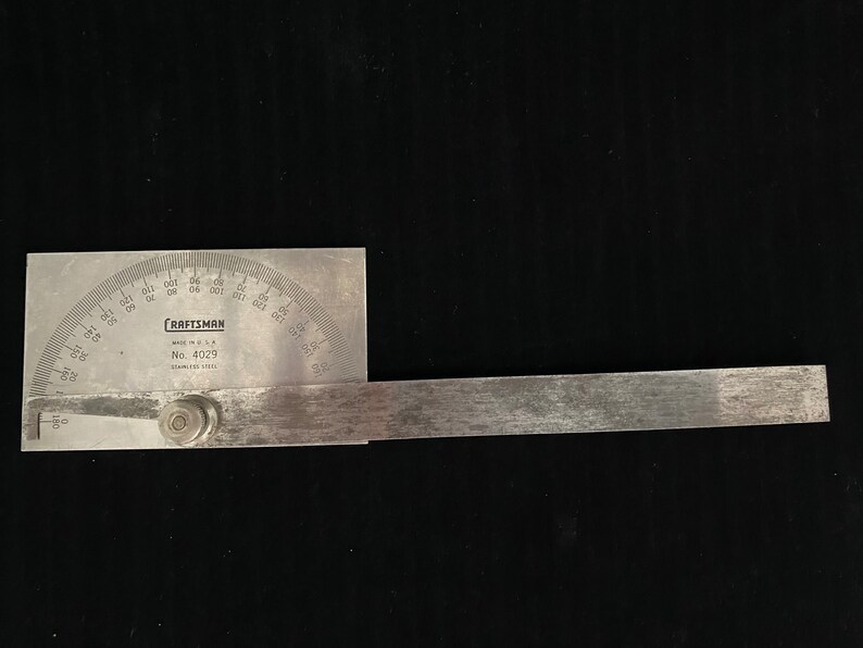 CRAFTSMAN USA Model 4029 Stainless Steel Protractor - Etsy