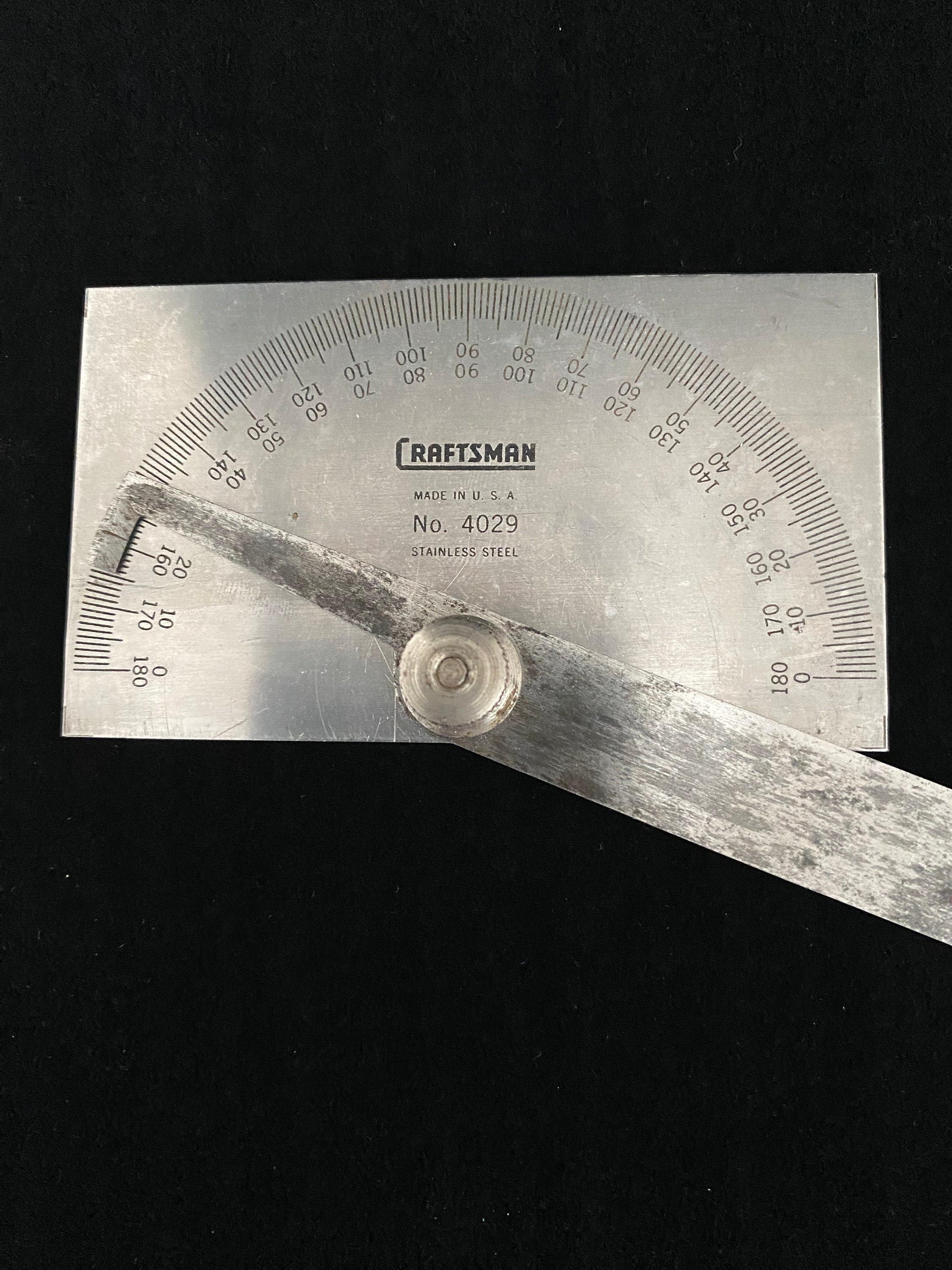 CRAFTSMAN USA Model 4029 Stainless Steel Protractor - Etsy