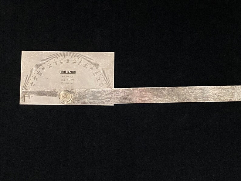 CRAFTSMAN USA Model 4029 Stainless Steel Protractor - Etsy