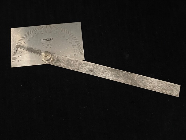 CRAFTSMAN USA Model 4029 Stainless Steel Protractor - Etsy