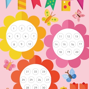 FLOWERS Reward Chart for Kids- Good Parenting Solution- Chore Chart for ...